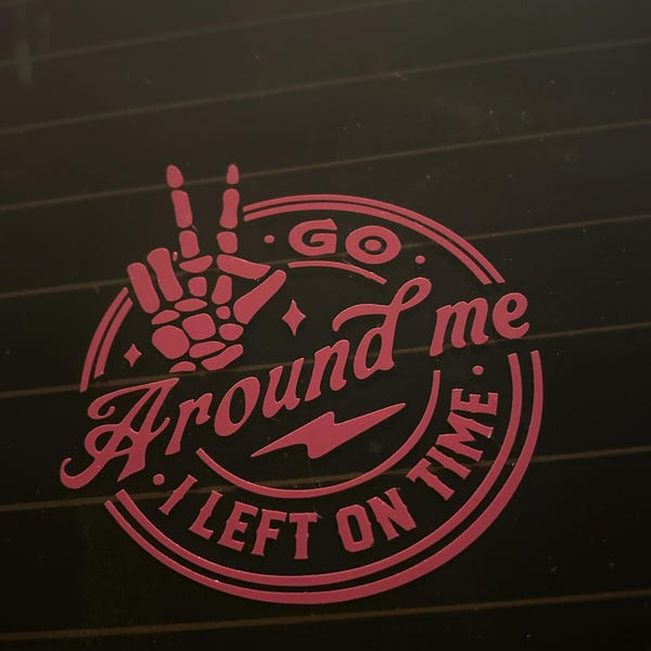 Stick Figure Flipping off Vinyl Decal - Etsy