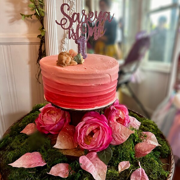 Personalized First Birthday Cake Topper: Custom Name is One - Etsy