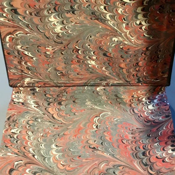 30 Different Sheets of Hand Marbled Paper 13.5x49cm 5.3x19.3in for ...