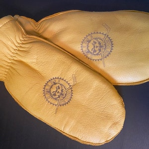 Custom Engraved Leather Mittens, Choppers, Custom Pondy Mitts - Etsy