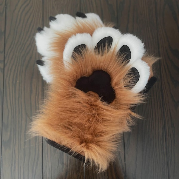 Fursuit Paw Template, 4 Toes, Downloadable Pattern - PDF DOWNLOAD, No ...