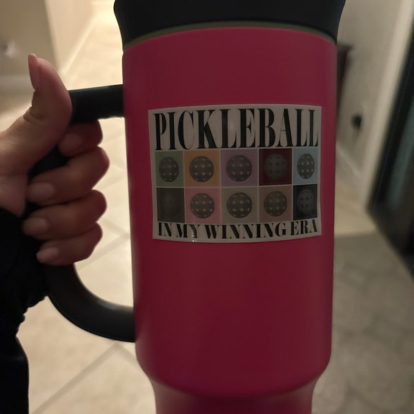 Pickleball Sticker - "pickleball Hearts", Pickleball Sticker ...