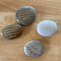 Engraved River Rocks CUSTOM Scripture Verses You Choose Your Verse - Etsy