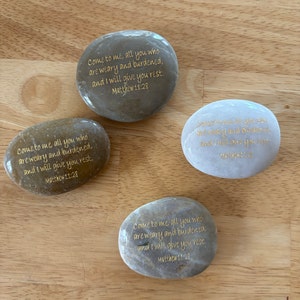 Engraved River Rocks Inspirational Sayings - Etsy