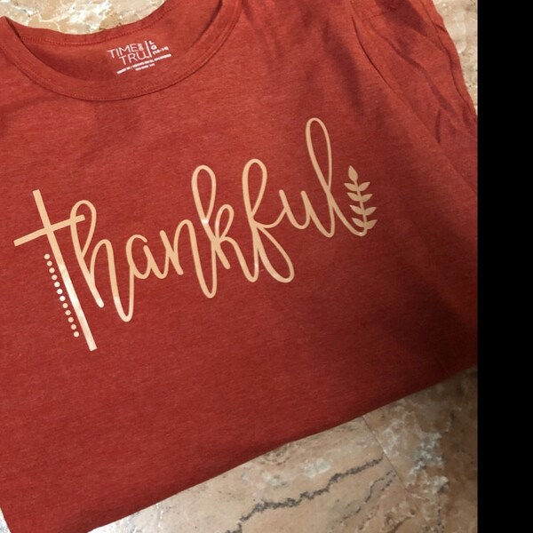 Thankful SVG, Thankful With Cross SVG, Thanksgiving SVG, Fall Svg, Eps ...