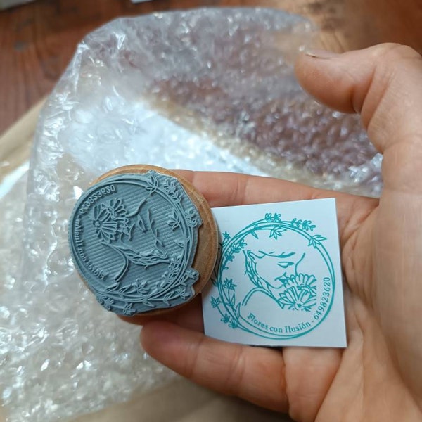 Handmade by Stamp, Crafter Made by Stamp, Personalized Stamp Gift, Made ...