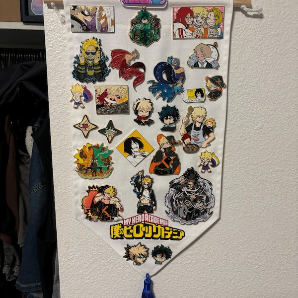 Classic Power Ups Enamel Pin Display Banner | Pin Wall Hanging | Pin ...