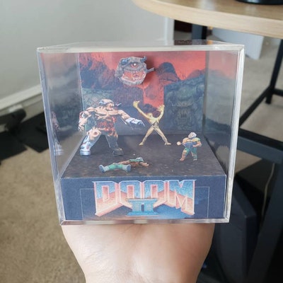 Doom Spider Mastermind Boss Fight Battle Shadow Box Diorama - Etsy