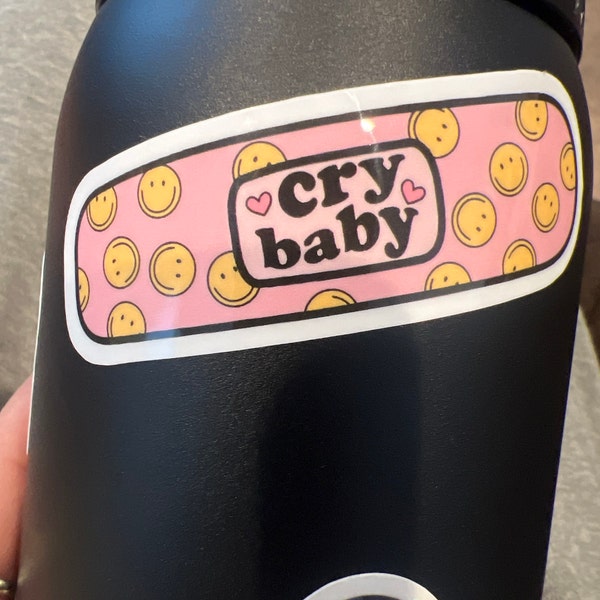 Cry Baby Bandage Waterproof Sticker, Cute Stickers, Trendy Popular ...