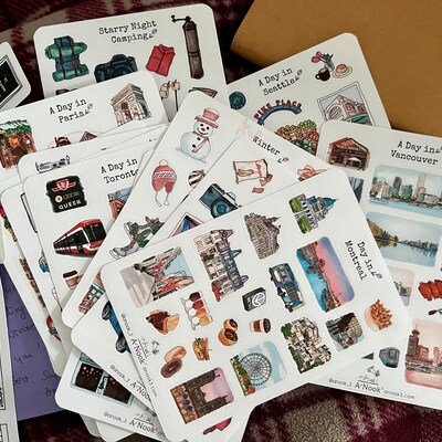 Mini Calendar Stickers Die Cut 2025 Calendar Sunday Start Monday Start ...