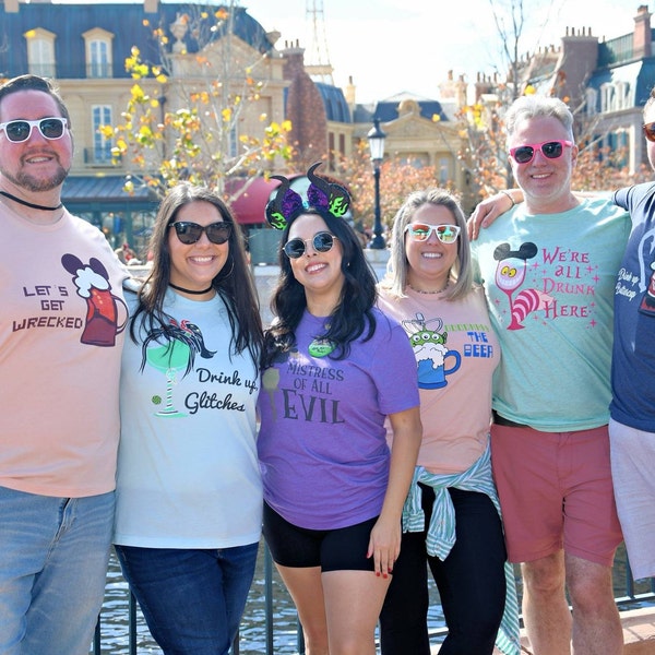 Disney Drinking Shirts, Disney Drinking Around the World T Shirt, Epcot ...