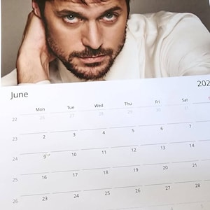 Sam Heughan Wall Calendar 2025 Vol 1 Large, Fan Gift, Outlander, Men in ...