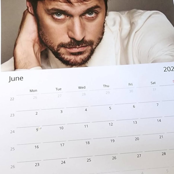 Sam Heughan Wall Calendar 2025 Vol 1 Large, Fan Gift, Outlander, Men in ...