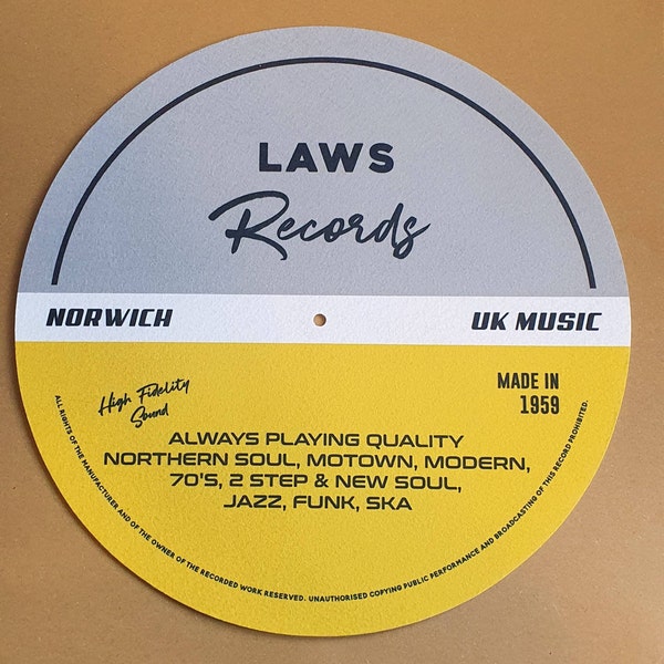 Personalised Vinyl Record Slipmat - Etsy