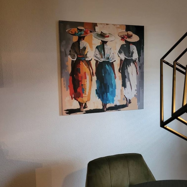 Indian Wall Art, Marathi Woman Oil Painting Print on Canvas, Indian Art ...