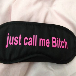 YOUR TEXT HERE Sleep Mask Custom Personalized Customized Sleeping Eye ...