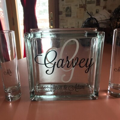 Unity Sand Set Ceremony Kit, Unity Candle Set Alternative, Monogram ...