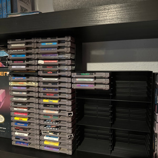 2 Rows - Rack Display for NES Nintendo Entertainment System Games ...