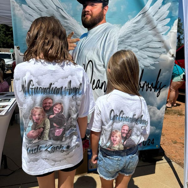 Airbrushed Memoriam Photo Transfer Cut-out Design Long Live in Loving ...