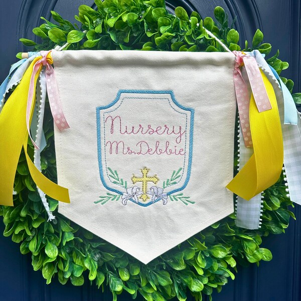 Vintage Stitch Embroidery Font Mackie Font 2in - Etsy