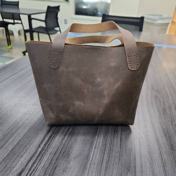 Leather Mini Tote Bag PDF Pattern | Handbag PDF Template | Woman Mini ...