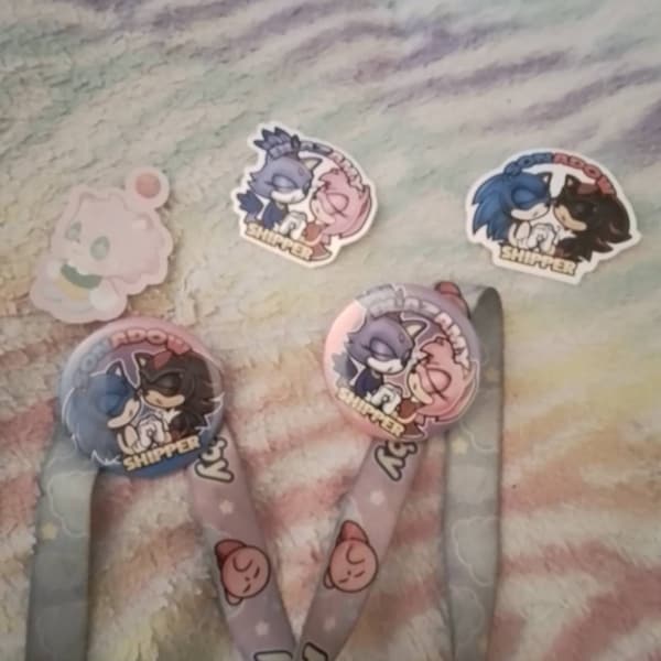 Sonic the Hedgehog Ships OTP Stickers Sonamy Sonally Sonadow Sonaze ...