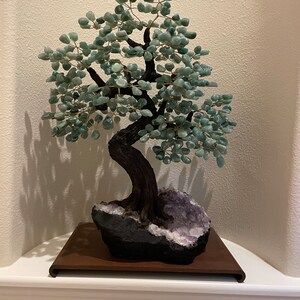17 Tall Handmade Gemstone Tree W/ Crystal Cluster Base - Etsy