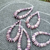 10pcs Wampum Quahog Shell Purple Pear Shape 40mm Loose Piece - Etsy ...