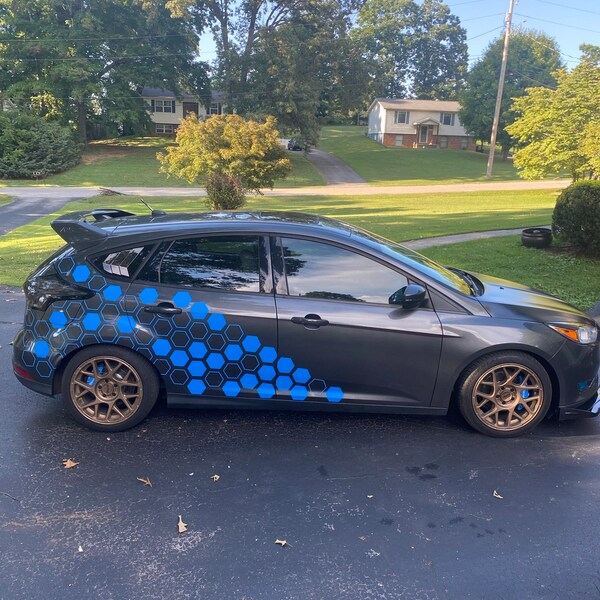 Honeycomb JDM Car Livery Decal Sticker / Color Printed Wrap / Hex Side ...