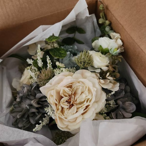 Fairycore Dried Flower Crown REAL Eucalyptus & Statice Faux Blooms ...