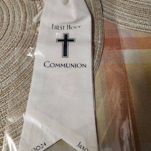 Personalized First Holy Communion Arm Band Monogrammed Boys Communion ...