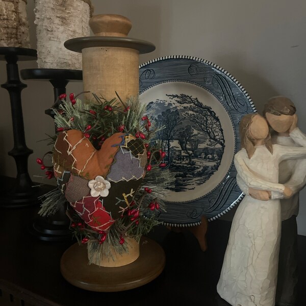 Primitive Rusty Pantry Can, Folk Art Crow Sunflower, Shelf Sitter ...