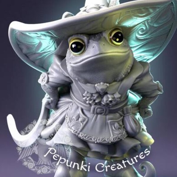 Thief Frog | Miniatures Blueprint | UNPAINTED Miniature in Resin - Etsy