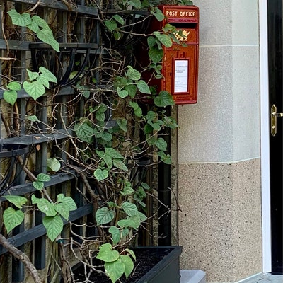 Welsh Cast Iron Royal Mail Red Post Box ER GR VR Letterbox Mailbox ...