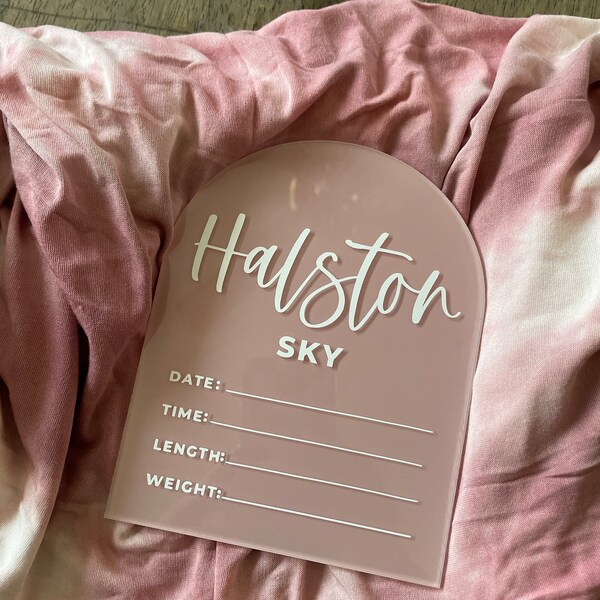 Baby Stats Sign - Custom Baby Sign - Stats Sign - Baby Photo Props ...