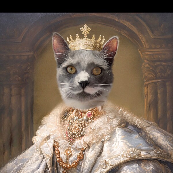 Custom Royal Pet Portrait, Renaissance Dog Painting, Pet Lovers Gift ...