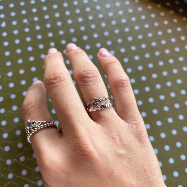 Howls Moving Castle Ring Set, Anime Ring, Couple Ring, Jewellery Ring ...