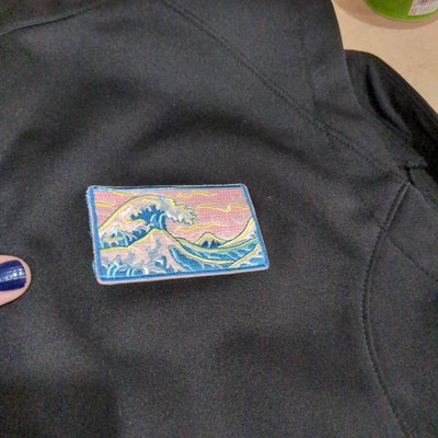 Wave Patch Ocean Iron on Patch Sea Beach Surf Make Waves Great Wave ...