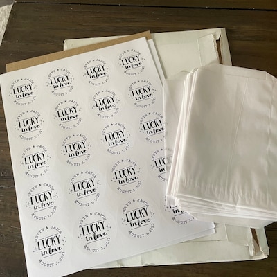 PRINTABLE STICKERS Lucky in Love Lotto Ticket Stickers or Tags - Etsy