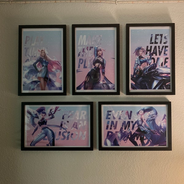 KDA ALL OUT Ahri Posters, League of Legends, Lol Poster, League of ...