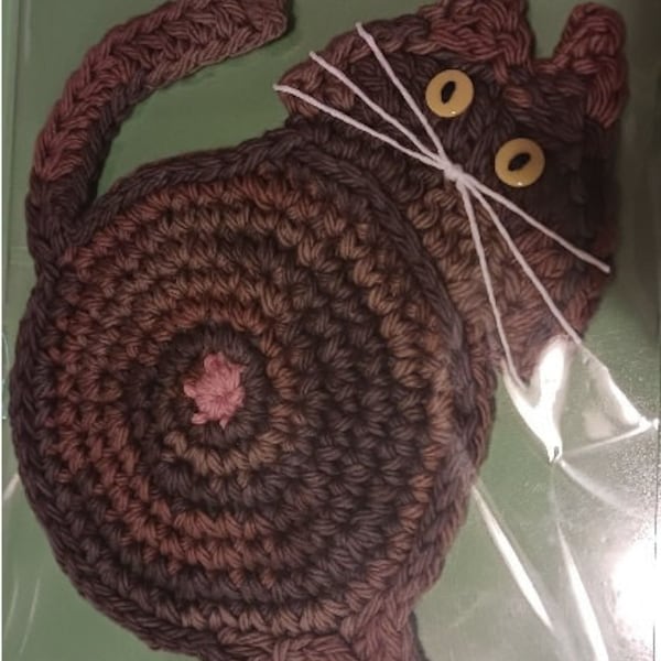 Cat Butt Coaster: Funny Kitty Bum Drink Mat, Quirky Cat Lover Gift ...