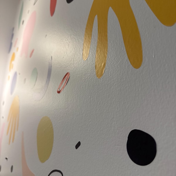 Abstract Wall Decals - Bright Pattern, Colorful, Rainbow, Abstract ...