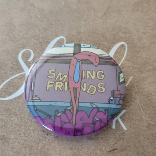 Smiling Friends Button Pins - Etsy