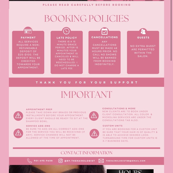 50 Pack Luxury Hair IG Flyers Templates | Hairstylist Branding Flyers ...