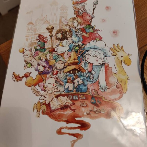 A4 / A5 Final Fantasy IX Art Print - FF9 Zidane, Vivi, Garnet, Eiko ...