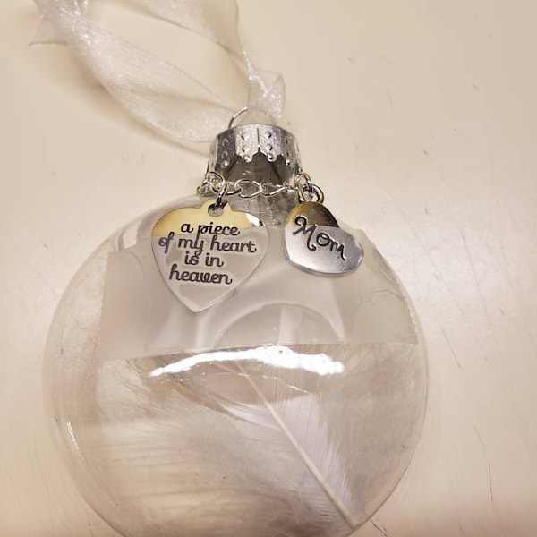 Custom Memorial Christmas Ornament 2.6", Glass Ornament, “those We Love ...