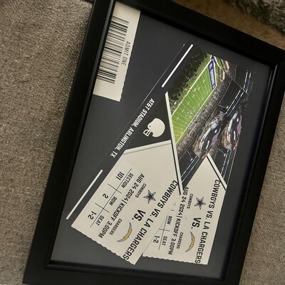 Customized Replica Football Ticket Gift Perfect Way to Give Digital ...