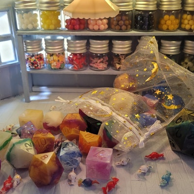 Faerie Fire Handmade Sharp Edge Dice Set Dungeons & - Etsy