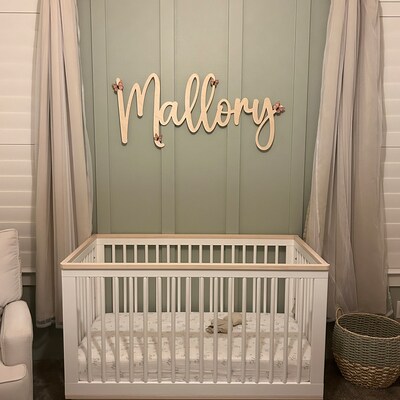 Custom Wood Name Sign for Nursery Girl, Boy, Over Crib Sign, Baby Name ...