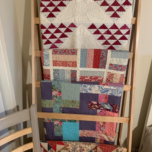 Quilt Ladder Rack Display Freestanding 66" Tall - Etsy